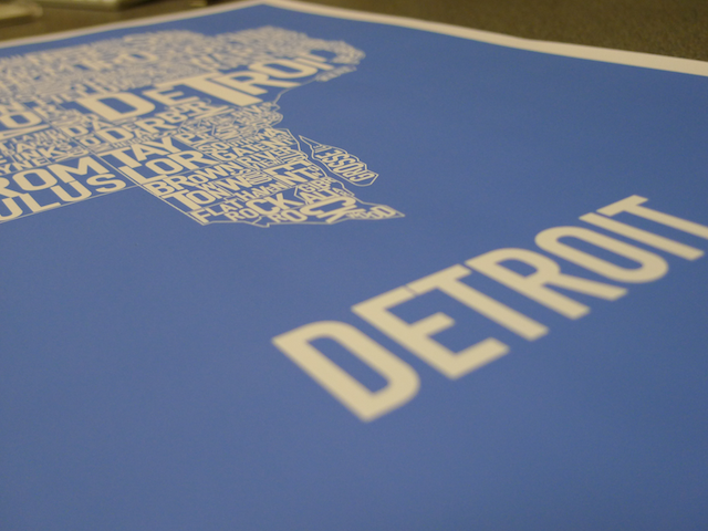 Detroit Typography - Hunter Langston Design